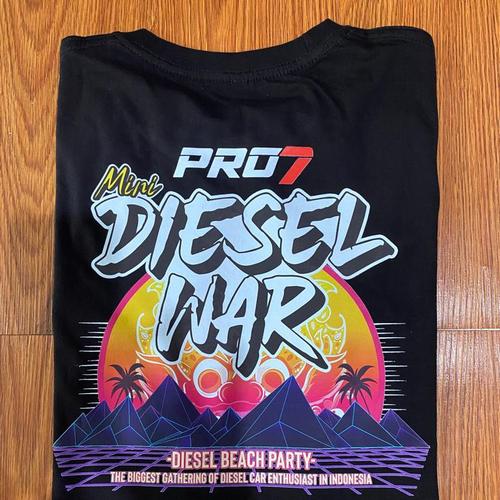 Jual Kaos Pro7 mini diesel war Bali Diesel beach party - Free Sticker ...