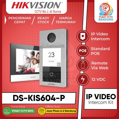 Promo Intercom Video Hikvision DS-KIS604-P IP Video Intercom Kit - Kota ...