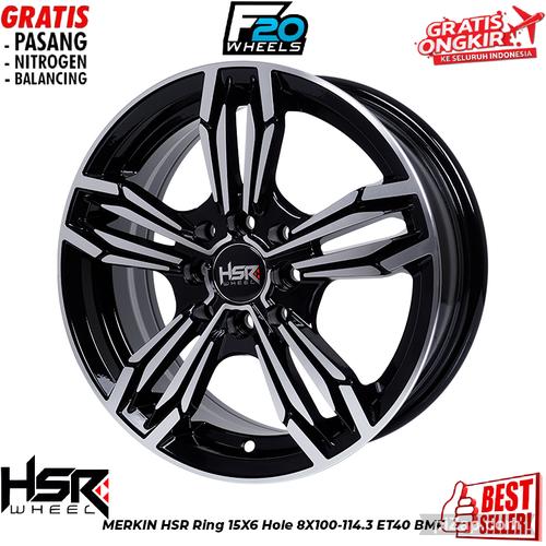 Jual VELG MOBIL HSR MERKIN R15X6 H8X100-114,3 ET40 BMF - Kota Depok ...