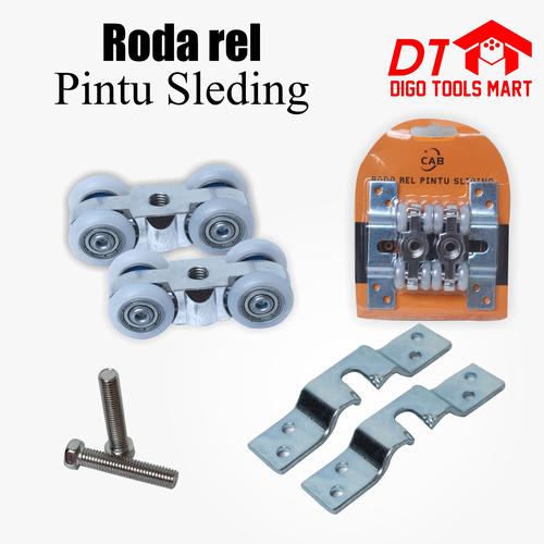 Jual Roda Sliding Pintu Geser Spare Part Roda Rel Pintu Full Set - Kab ...