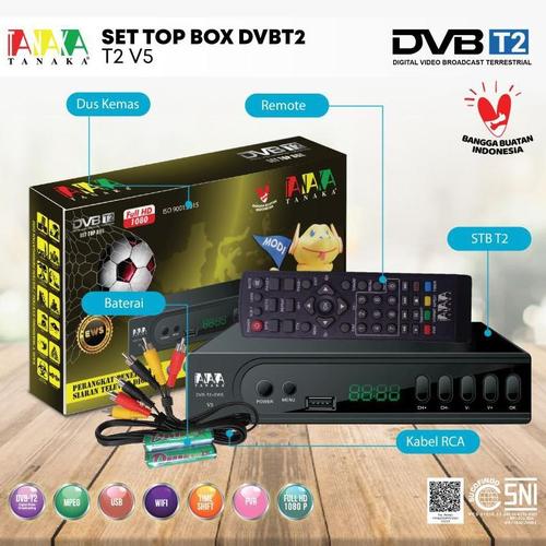 Jual Best SET TOP BOX TANAKA DVB T2 METAL V5 RECEIVER 1080P(ADA VARIAN ...