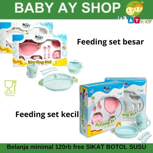 Jual Dodo Feeding Set 001 Small dan Large 002 Kado Bayi Hamper Alat Makan - Merah Muda, LARGE ...