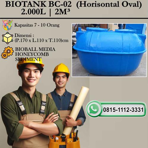 Jual Septictank Biotech Biotank Kapasitas 2000 Liter 2m3 / Biofil ...