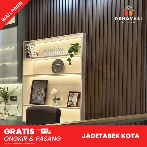 Jual Wallpanel Fluted Rectangle Triple Bar Fine Dark- E13 / Panel ...