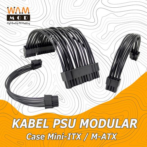 Jual Kabel PSU MODULAR Mini-ITX micro-ATX 24p 8p 6p PowerSATA MOLEX ...