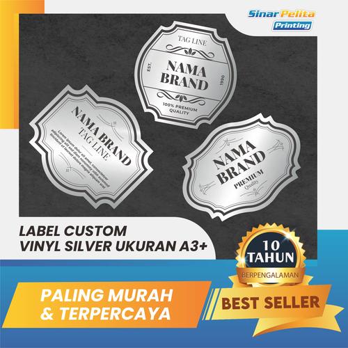 Jual Sticker Label Silver | Stiker Silver Custom | Sticker Label - KISS ...