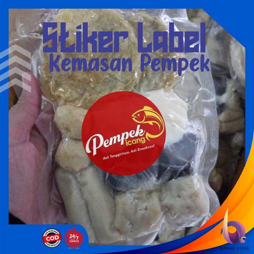 Jual Print Cut Sticker Label Kemasan Makanan Pempek Cromo Bulat Free ...