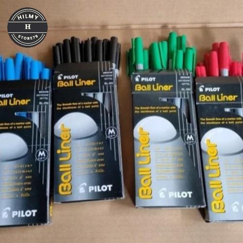 Jual pulpen pilot balliner BL-5M 1 pack isi 12 pcs - Biru - Jakarta ...