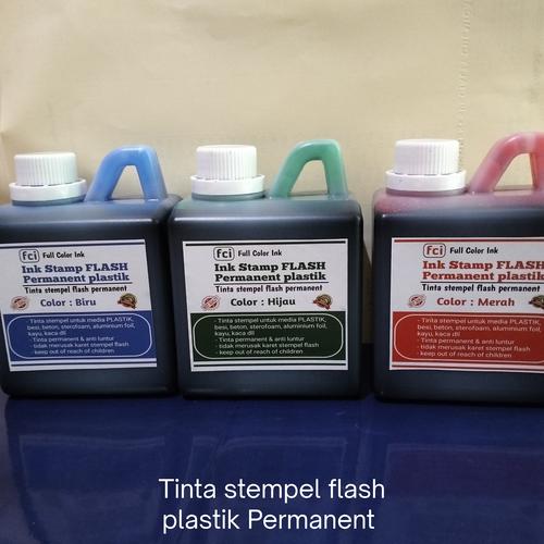 Jual Tinta stempel flash plastik permanen bisa untuk semua media isi ...