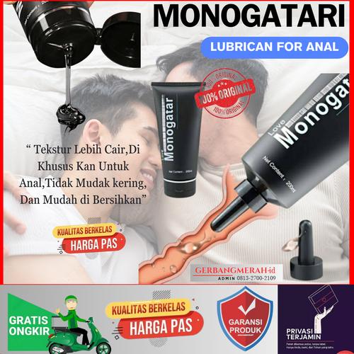 Promo Monogatari Lubricant Gel Pelumas Pria For Anal Waterbased Hitam ...