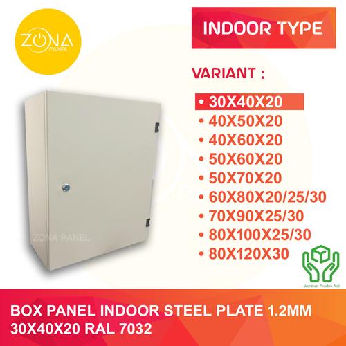 Jual BOX PANEL LISTRIK INDOOR 30X40X20CM 300X400X200MM PLAT 1.2MM RAL ...
