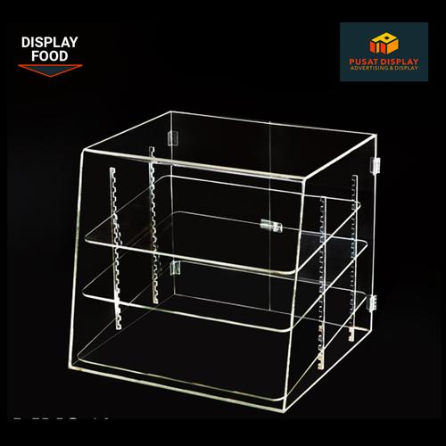 Promo Display kue akrilik / display food acrylic / display makanan ...