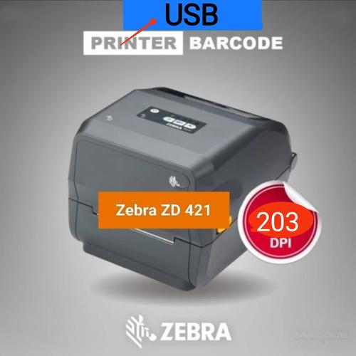 Jual Zebra ZD421 Thermal Transfer Desktop Printer 203DPI USB - Jakarta ...
