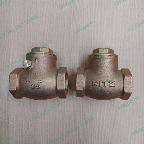 Jual Check Valve Kitz 1" Inch Kuningan / Swing check valve Kitz ...