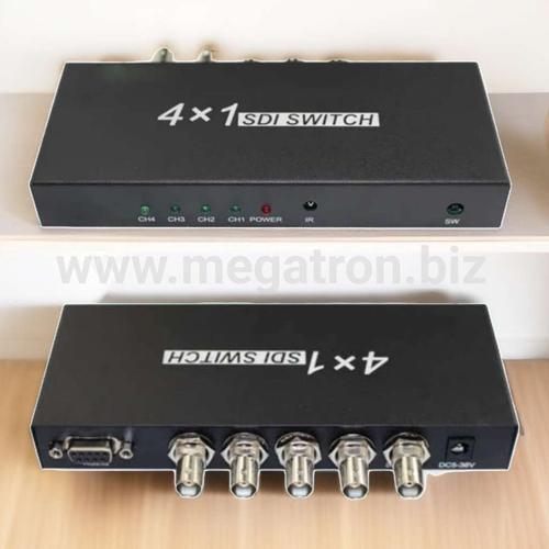 Jual SDI switch 4x1 4 input - 1 output (Support 3G-SDI / HD-SDI / SD ...