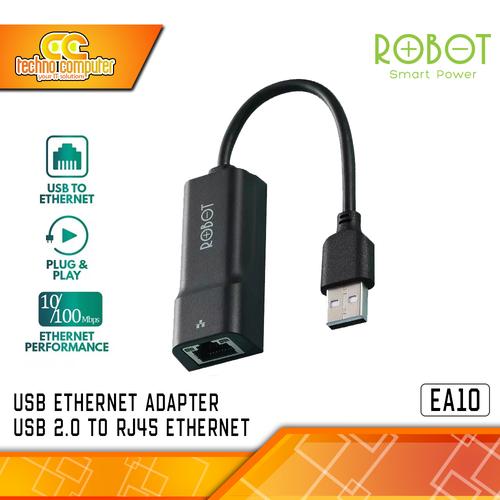 Jual ROBOT ETHERNET ADAPTER - USB 2.0 to RJ45 100Mbps Ethernet - EA10 ...