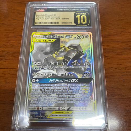 Jual Pokemon ID Indonesia SM AC3a Lucario & Melmetal GX SR AA CGC 10 ...
