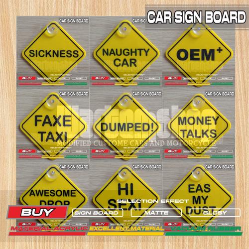 Jual Car Sign Board WORDS - 1 - Kab. Banjarnegara - WARTEMSHOP | Tokopedia