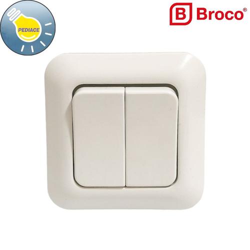 Jual Saklar Seri Inbow / Outbow Broco Gracio - Double Switch - Cream ...