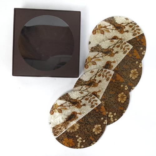 Jual Tatakan Gelas/Coaster Batik Bunga Coklat - Jakarta Timur ...