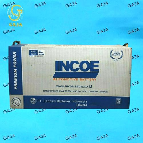 Jual Aki Incoe Premium N150 / 145G51 12V 150Ah + Isi Air Zuur - Jakarta ...