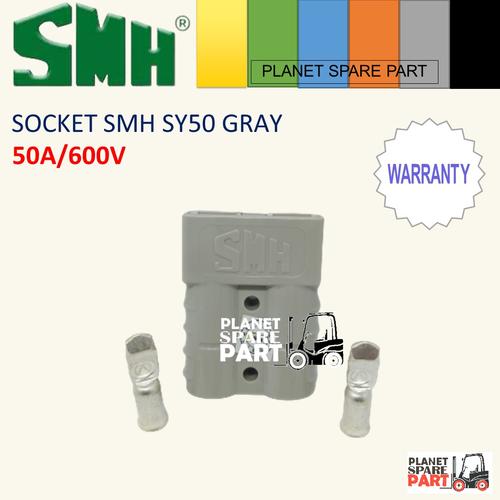 Jual Socket SMH SY 50A Gray 600V Gray Soket Charger Forklift Battery ...