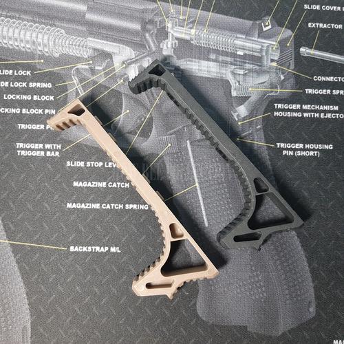 Jual Handstop Mlok WGB-Grip Link Curved Angle Fore-Rail Handguard Block ...