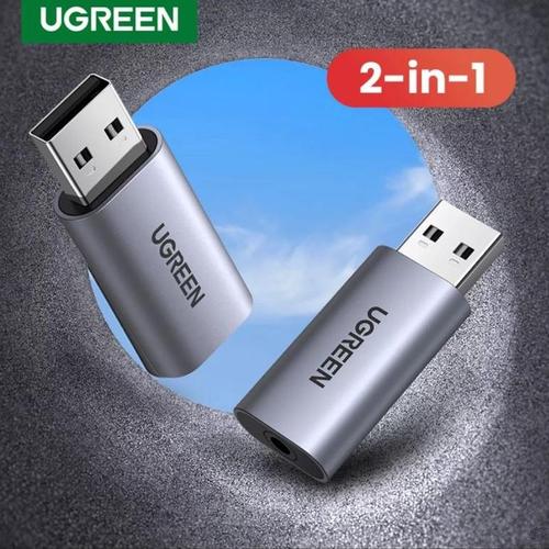 Jual Ugreen Usb Soundcard External Usb 2.0 Stereo Ugreen Sound card to ...