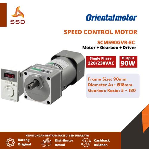 Jual Oriental Speed Control Motor 90W 1-Phase 220/230VAC SCM590GVR-EC Set - Motor Only - Kota ...
