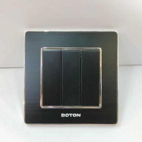 Jual BOTON BLACK SAKLAR TRIPLE K2 SAKELAR LAMPU HITAM SNI SWITCH 1 WAY ...