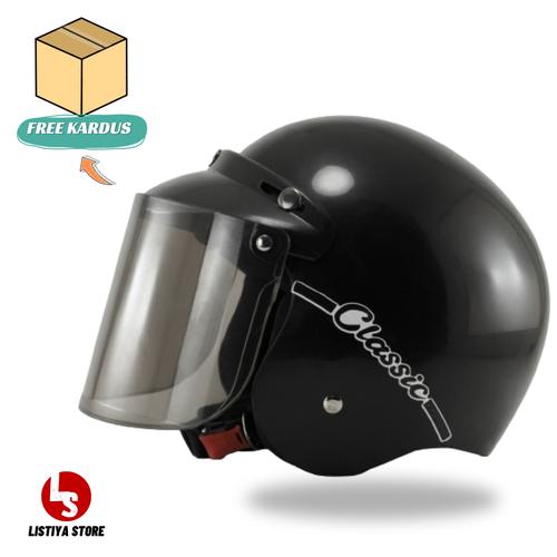 Jual Helm Bogo Hijab Wanita Terbaru Sudah SNI - HITAM DOFF, CEMBUNG ...