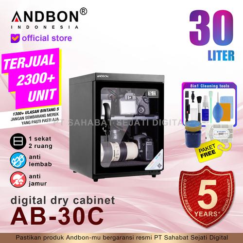 Promo Dry Box Dry Cabinet ANDBON AB-30C Digital Drybox Drycabinet 30 ...