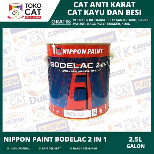 Jual Cat Kayu Dan Besi Nippon Bodelac 2in1 Anti Karat Hitam / Warna 2.5 ...