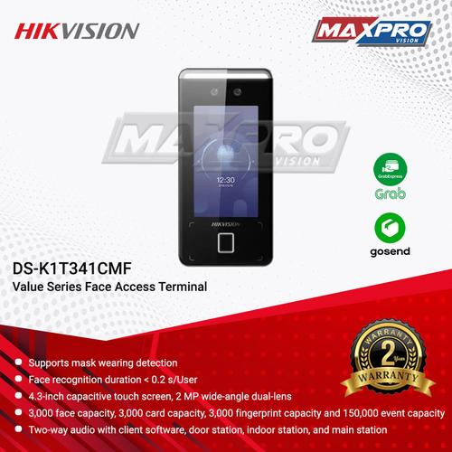 Jual DS-K1T341CMF - HIKVISION ACCESS CONTROL SUPPORT FACE, FINGER ...