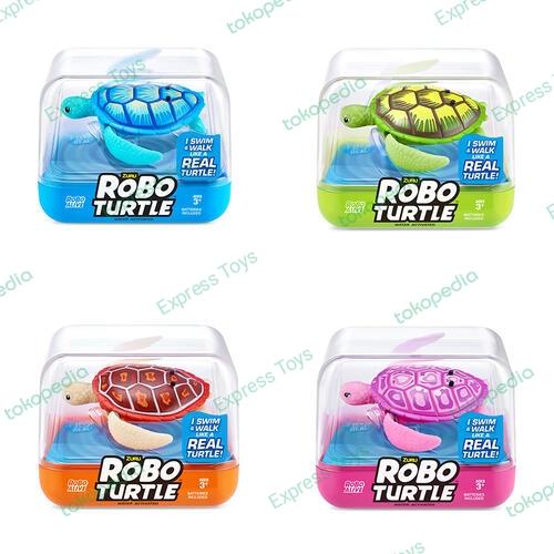 Jual Zuru Robo Alive Robo Turtle Robotic Swimming Turtle - Biru - Kab ...