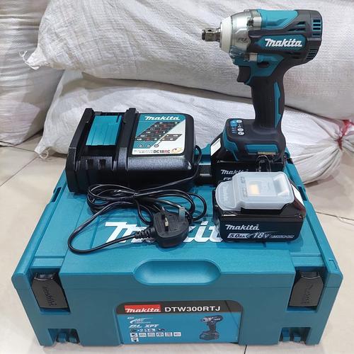 Jual Makita DTW300RTJ 13mm ( 1/2" ) Cordless Impact Wrench 18V 420W ...