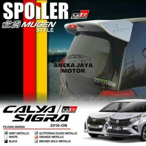 Jual Spoiler Mobil Calya Sigra GR Sport Mugen Warna Body Plastik ABS ...