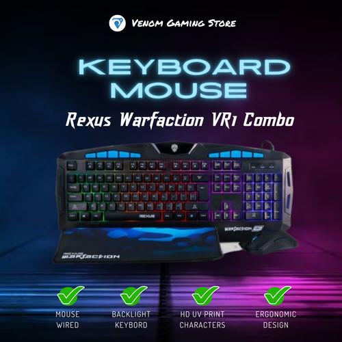Jual Rexus Keyboard Mouse Warfaction VR1 Combo - Kab. Tangerang - Venom ...