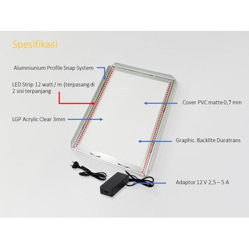Jual Click - Snap Frame with Slim Lightbox Silver A1 (59,4 x 84,1 cm) - Jakarta Selatan ...