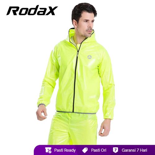 Promo RodaX High Visibility Raincoat 02 Jas Hujan Road Bike Running ...