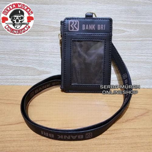 Jual Holder ID Card Tali Lanyard Name Tag Model Resleting Logo Bank BRI ...