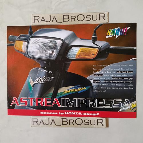 Jual Poster brosur katalog Honda Black Astrea Impressa/Grand Sabit 1998 ...
