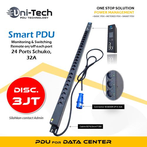 Jual Smart PDU 24 Ports 32A, Remote on/off per port - Kota Bekasi ...