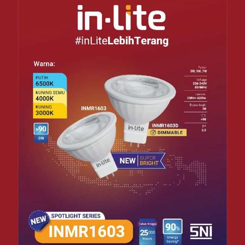 Jual LAMPU MR16 MR 16 3W 3 W 3WATT INLITE IN-LITE LED INMR1603 - Kuning ...