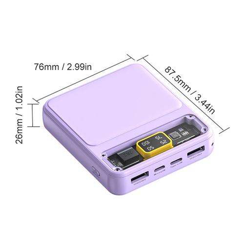 Jual SAGE Power Bank PB-501A 10000mAh Type C & Micro USB PB501A - Ungu ...