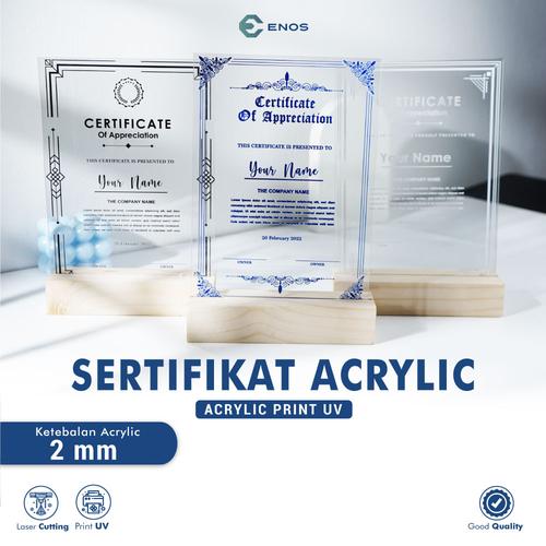 Jual Sertifikat Custom | Sertifikat Acrylic Custom | Sertifikat ...