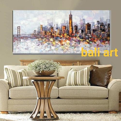 Jual lukisan kanvas abstrak +frame mnf - 60x80 frame - Kab. Bandung ...