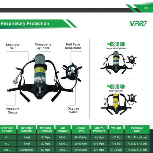 Jual SCBA Breathing Apparatus Steel Cylinder 6 Liter 300 Bar VPRO ...
