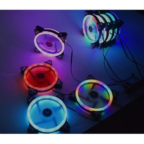 Jual FAN RGB 3 BUAH + 1 CONTROLLER + 1 REMOTE / FAN CASING ARGB / FAN ...