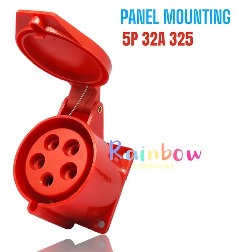 Promo Panel Mounting Electric Industrial Socket 5P 32A (325) Panel ...